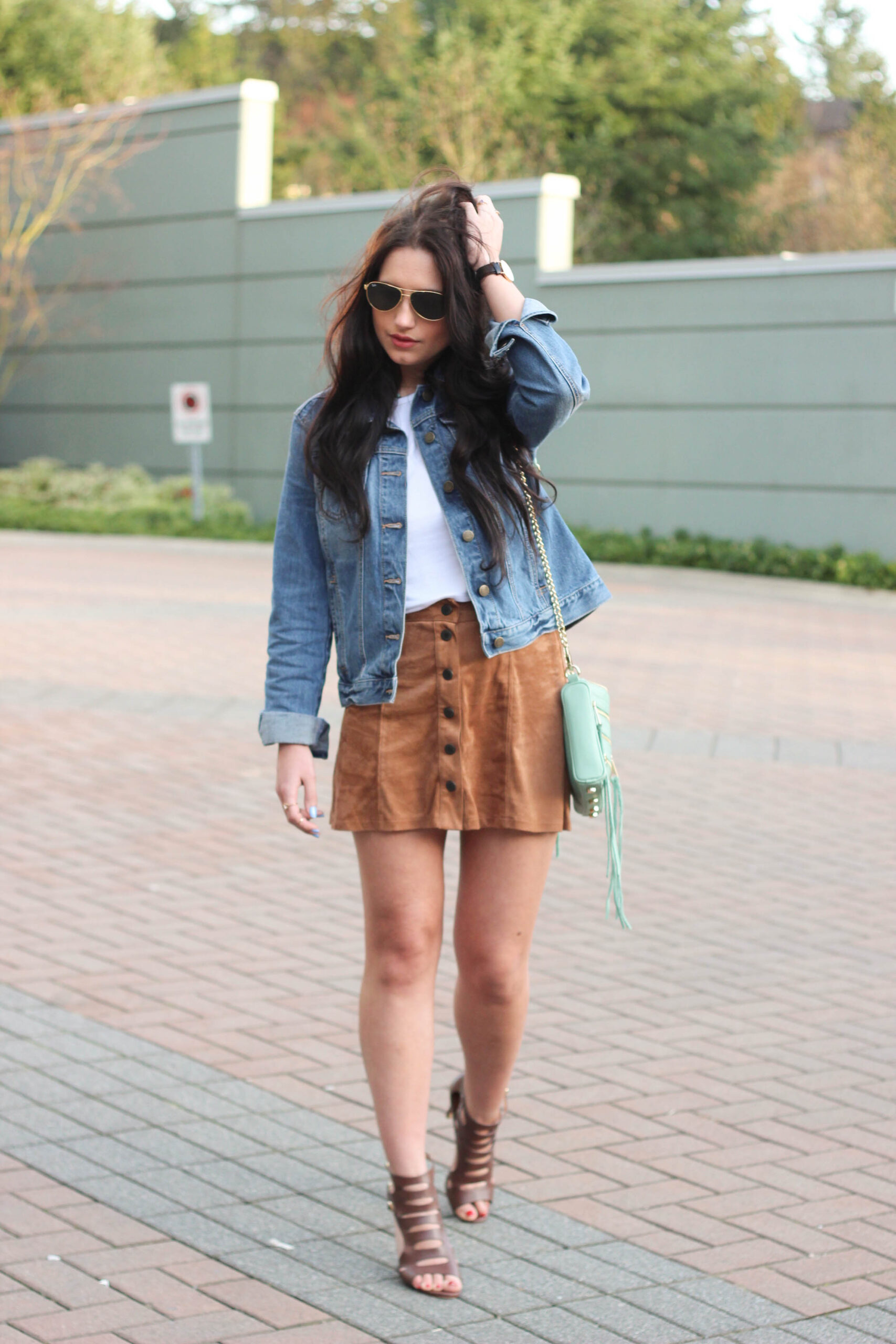 How to Style Suede and Denim Together - KRYSTIN TYSIRE
