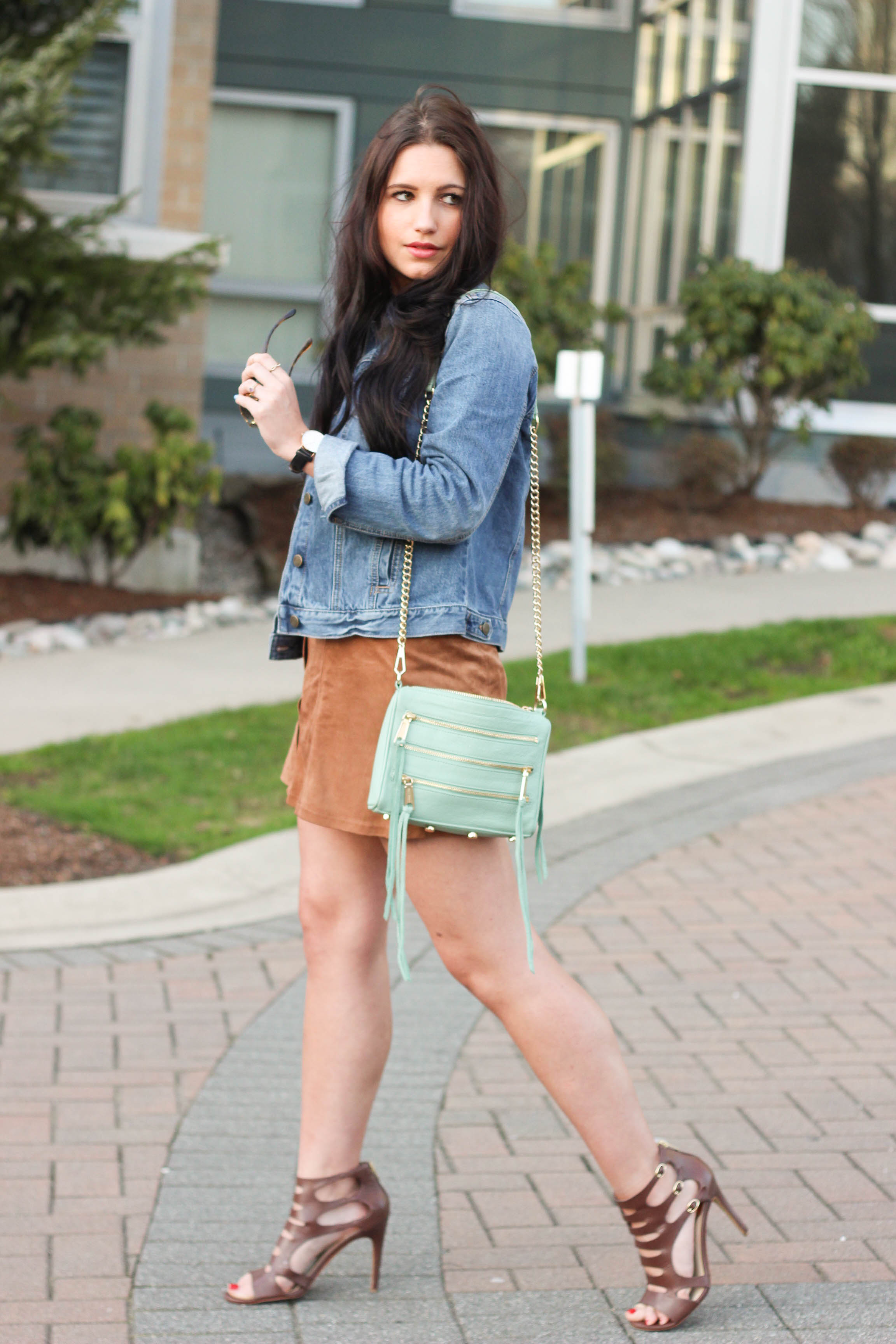 How to Style Suede and Denim Together - KRYSTIN TYSIRE